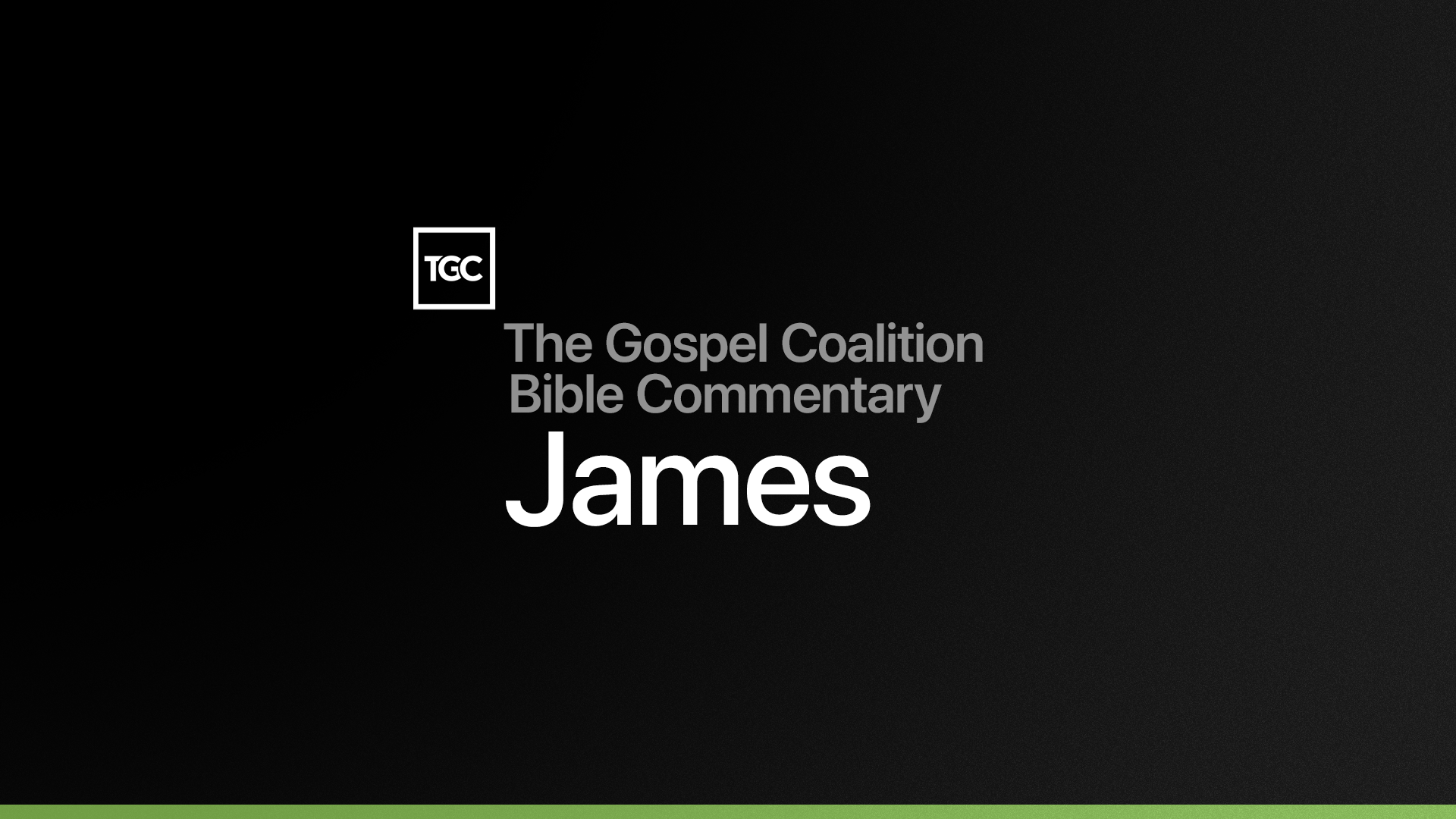 James | Commentary | Dan Doriani | TGCBC